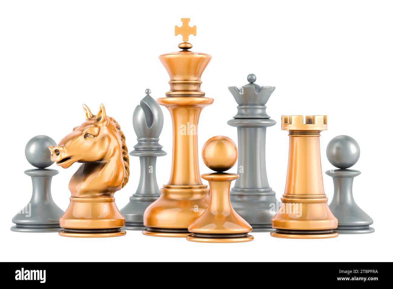 Golden chess set hi-res stock photography and images - Alamy