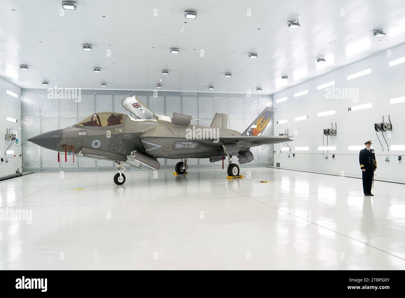 Commander Nick Smith, Commanding Officer of 809 Naval Air Squadron with ...