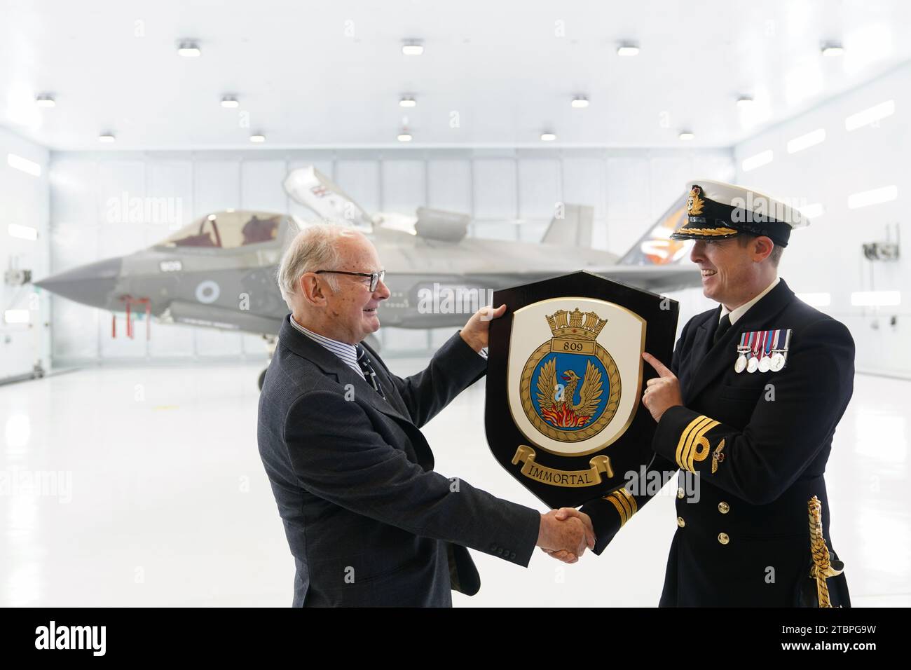 Commander Nick Smith, Commanding Officer of 809 Naval Air Squadron ...