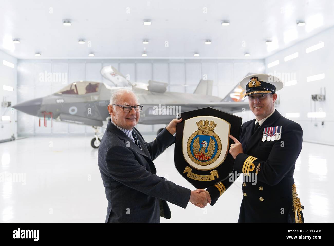 Commander Nick Smith, Commanding Officer of 809 Naval Air Squadron ...