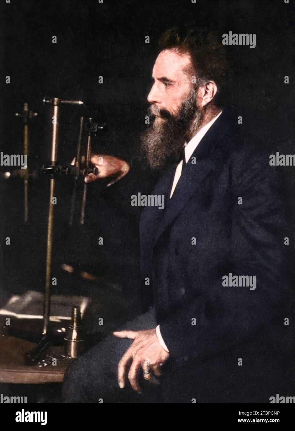 Portrait of W.C. Roentgen/Rontgen after a photograph by Nicola ...