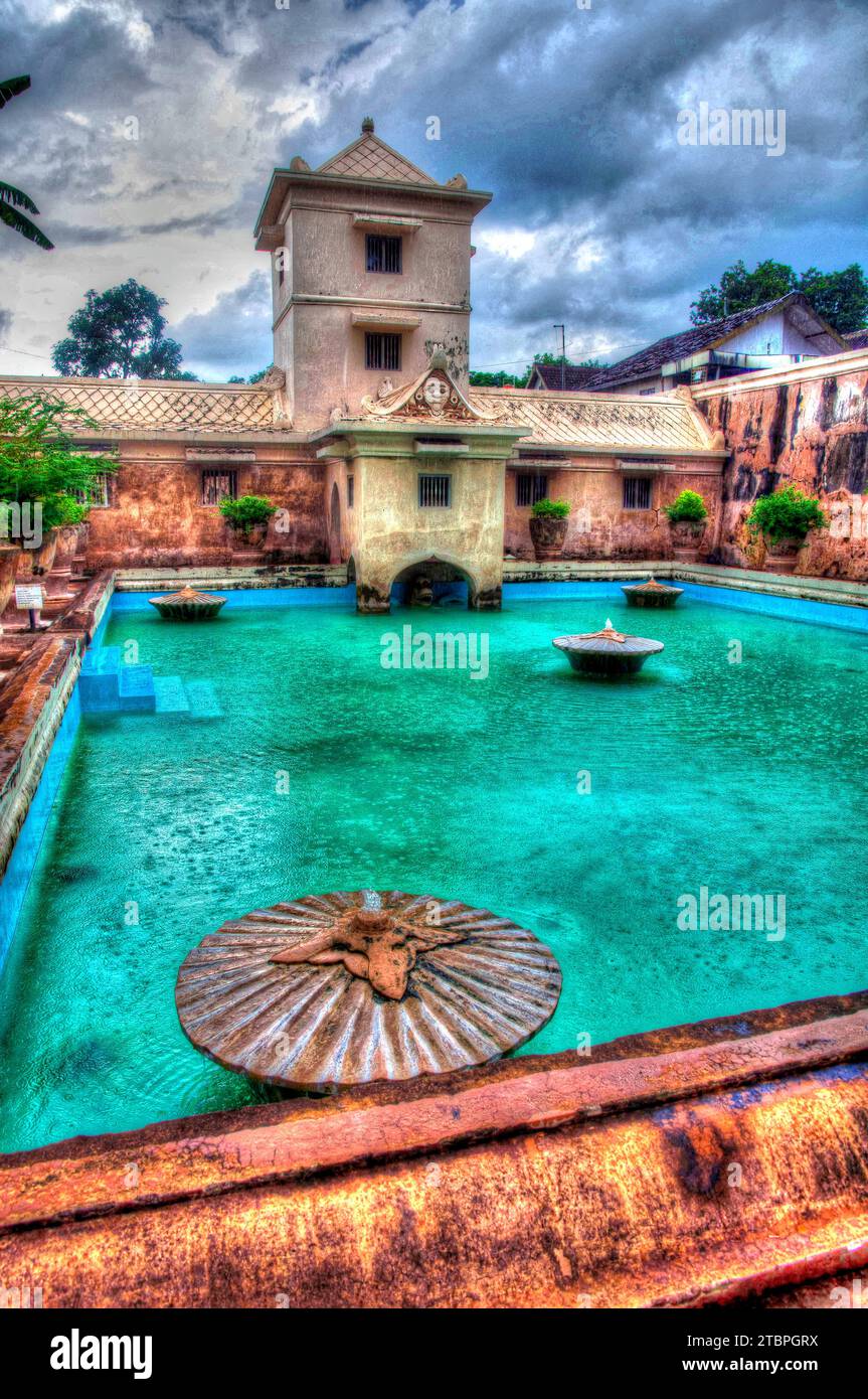 Taman Sari Water Castle. The Segaran lake area. Part of the Umbul ...