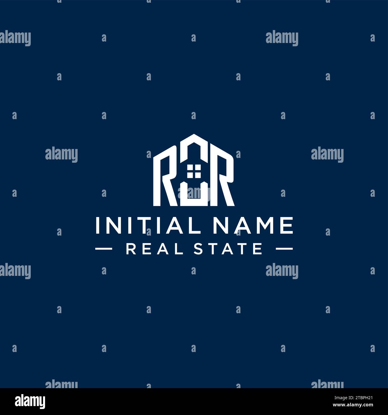 Initial letter RR monogram logo with abstract house shape, simple and ... Initial letter RR monogram logo with abstract house shape, simple and ...