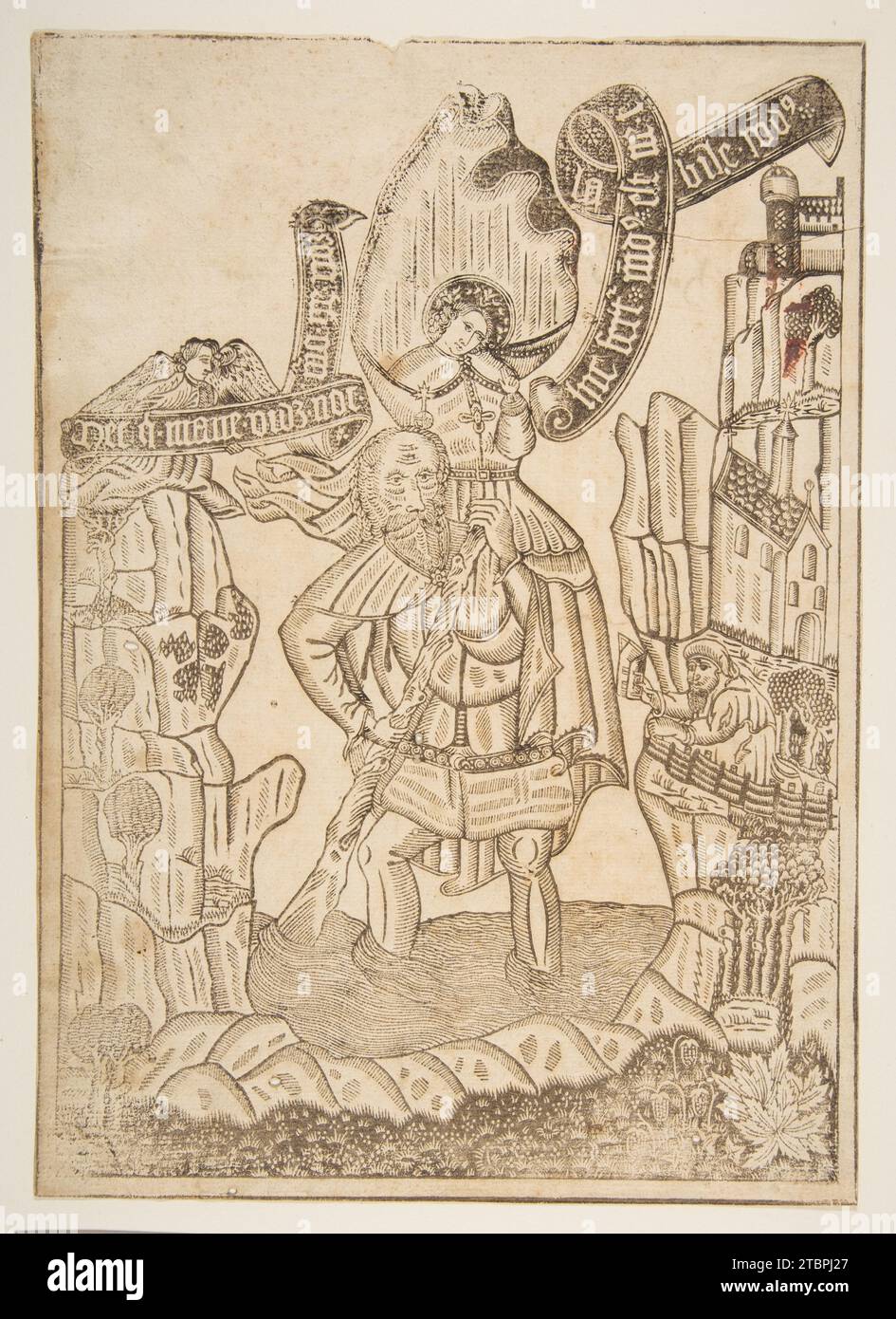 Saint Christopher 1924 by Anonymous, German, 19th century Stock Photo ...