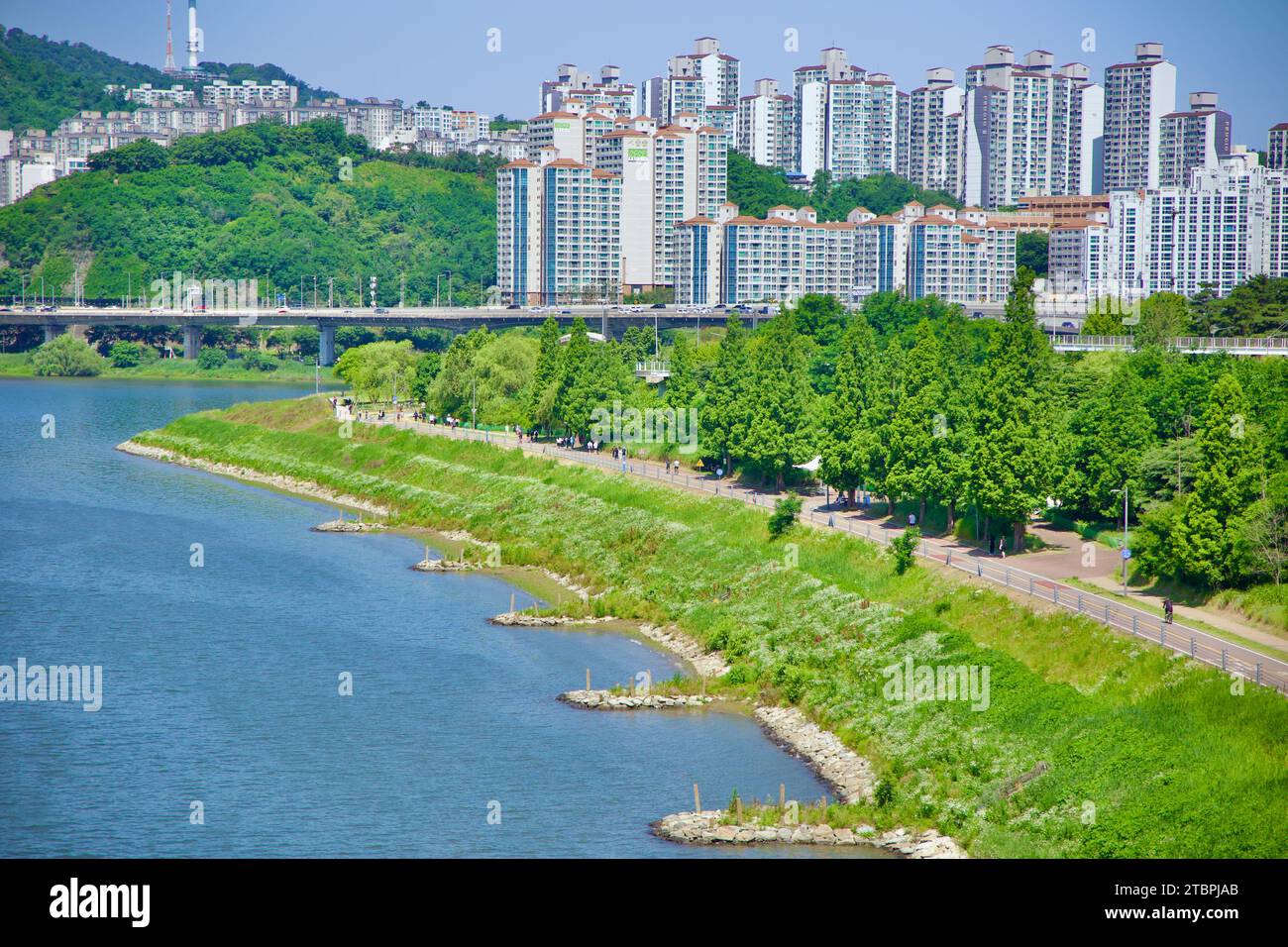 Korean bike paths hi-res stock photography and images - Alamy