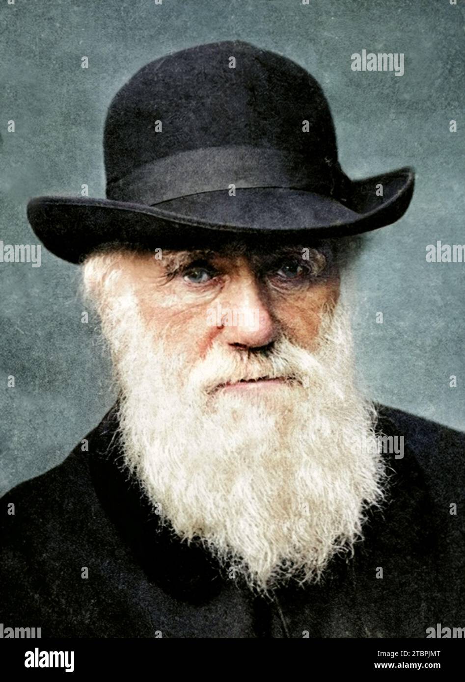 Charles darwin portrait color hi-res stock photography and images - Alamy