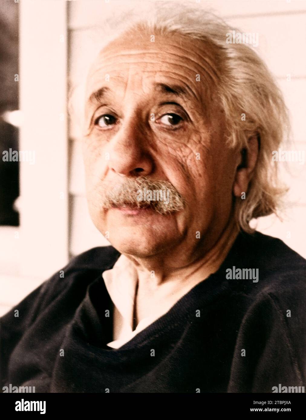 Albert Einstein, head-and-shoulders portrait, facing left. C. 1945 ...
