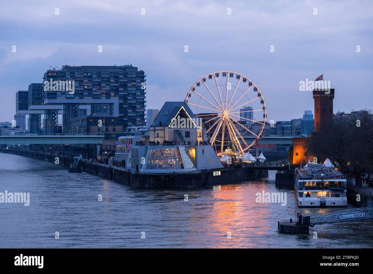 ferris wheel at the Chocolate Museum at the Christmas market in the ...