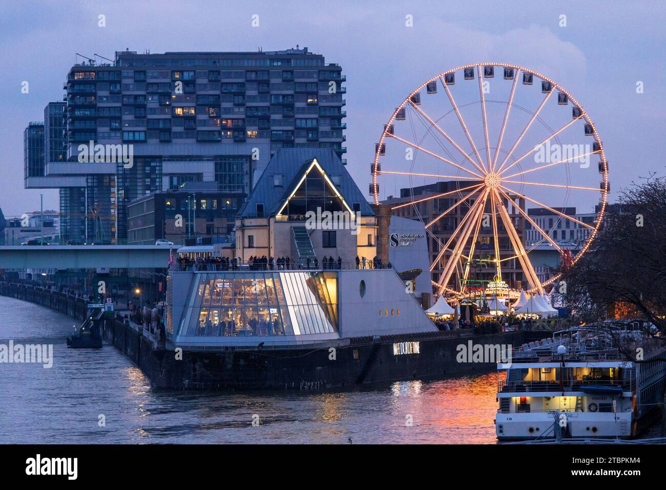 ferris wheel at the Chocolate Museum at the Christmas market in the ...