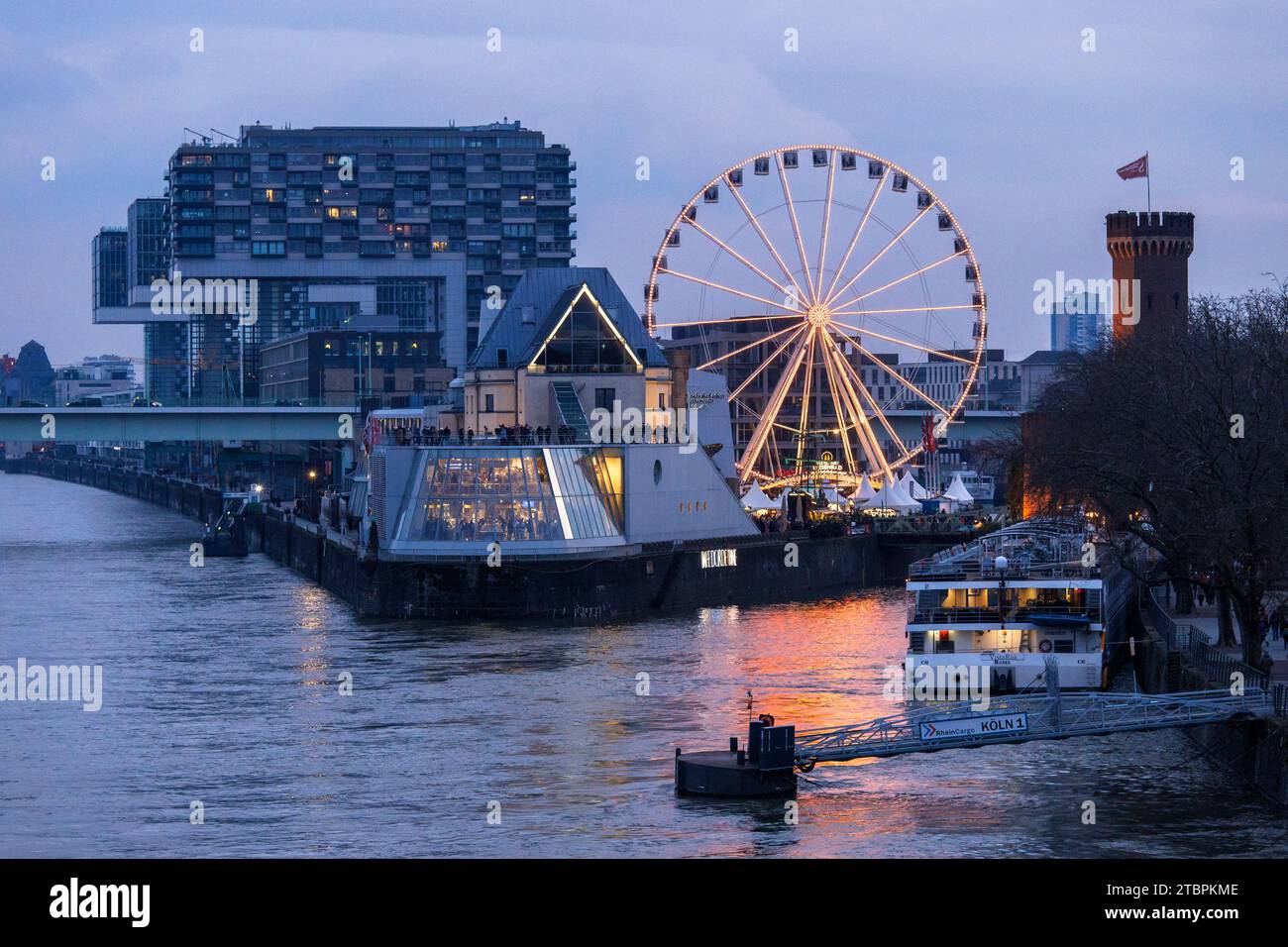 ferris wheel at the Chocolate Museum at the Christmas market in the ...