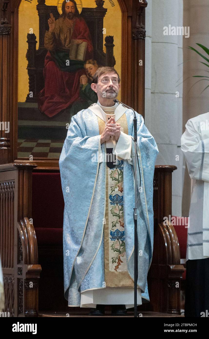 The Cardinal Archbishop of Madrid, José Cobo Cano, officiates the ...