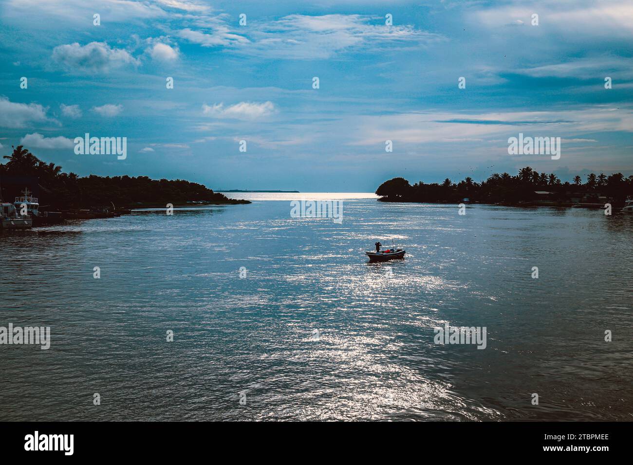 Beautiful scenes of fishermen fishing in their boats in Watala, Colombo ...