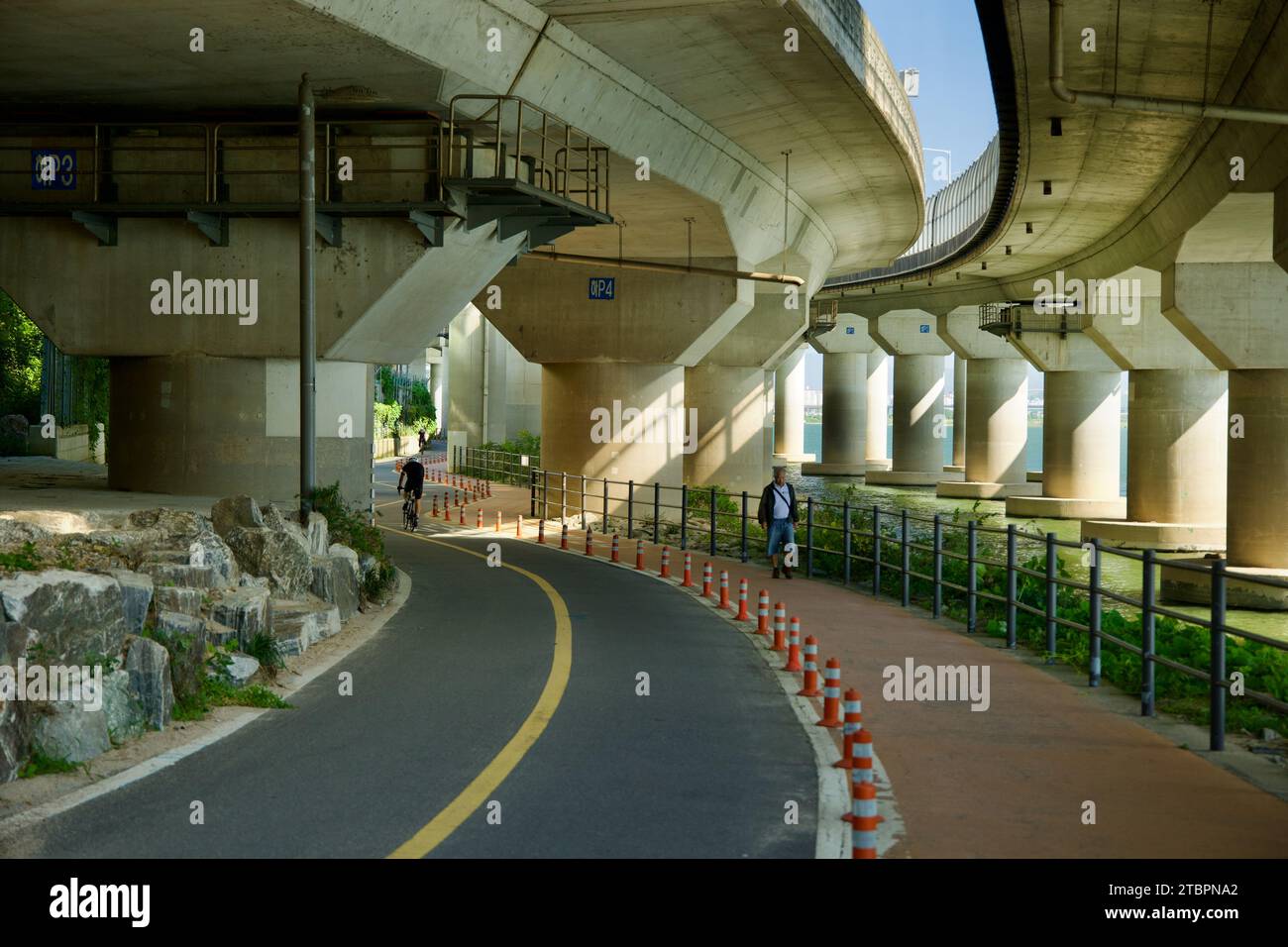 Navigating the eastern end of Ttukseom Hangang Park in Seoul, a unique ...