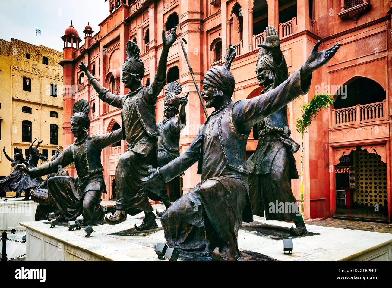 A Sculpture depicting Bhangra dance, traditional Punjabi dance form in ...