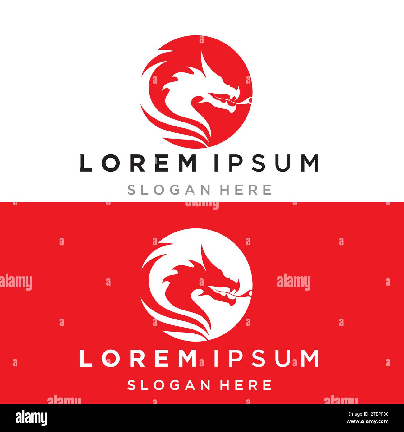 Dragon logo icons. Ancient mythical serpent symbol. Mythological beast ...