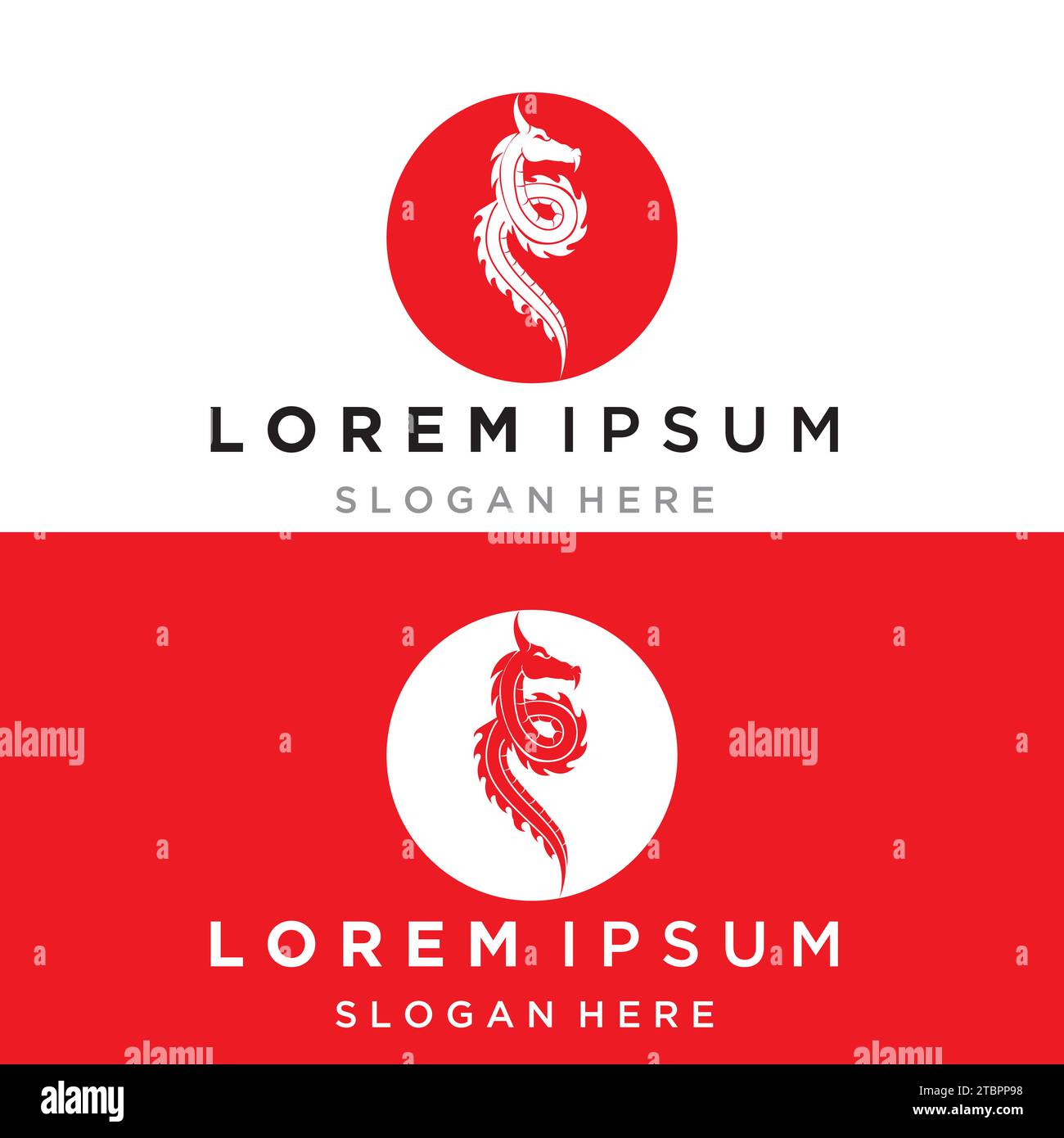 Dragon logo icons. Ancient mythical serpent symbol. Mythological beast ...