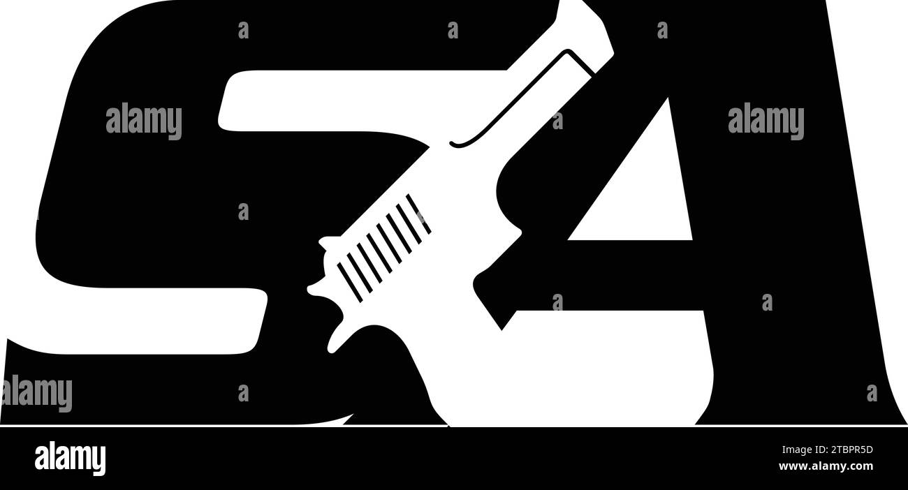 Gun logos hi-res stock photography and images - Alamy