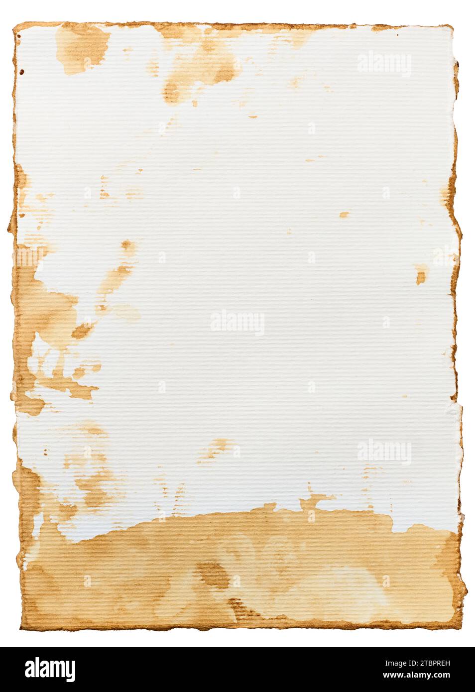 Dirty sheet paper covered Cut Out Stock Images & Pictures - Alamy