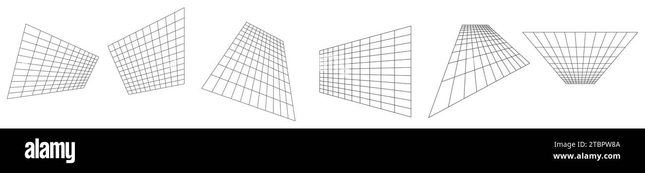 Geometric digital mesh template set Stock Vector Image & Art - Alamy