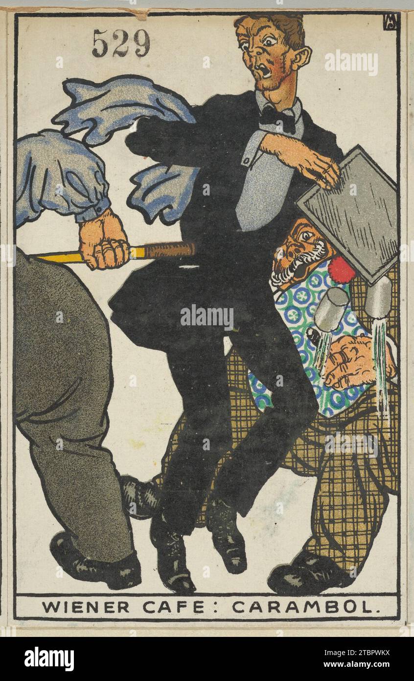 Viennese Cafe: Carambole (Wiener Cafe: Carabol) nan by Moriz Jung Stock ...