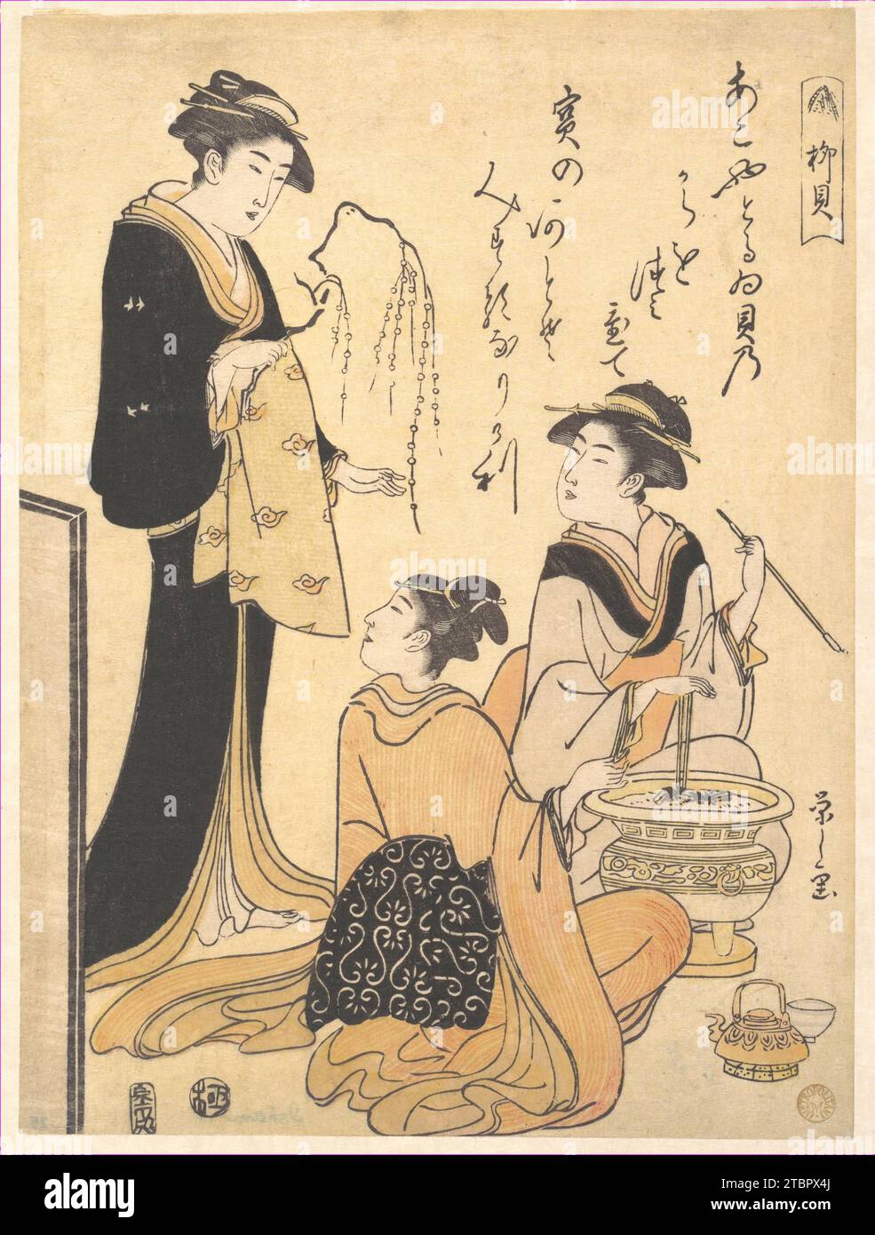 The Willow Shell (Yanagi-kai), from an Untitled Set of Beauty Prints on the Theme of Shells 1914 ...