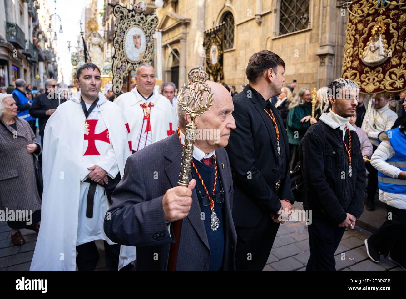 Barcelona, Barcelona, Spain. 8th Dec, 2023. The procession of the ...