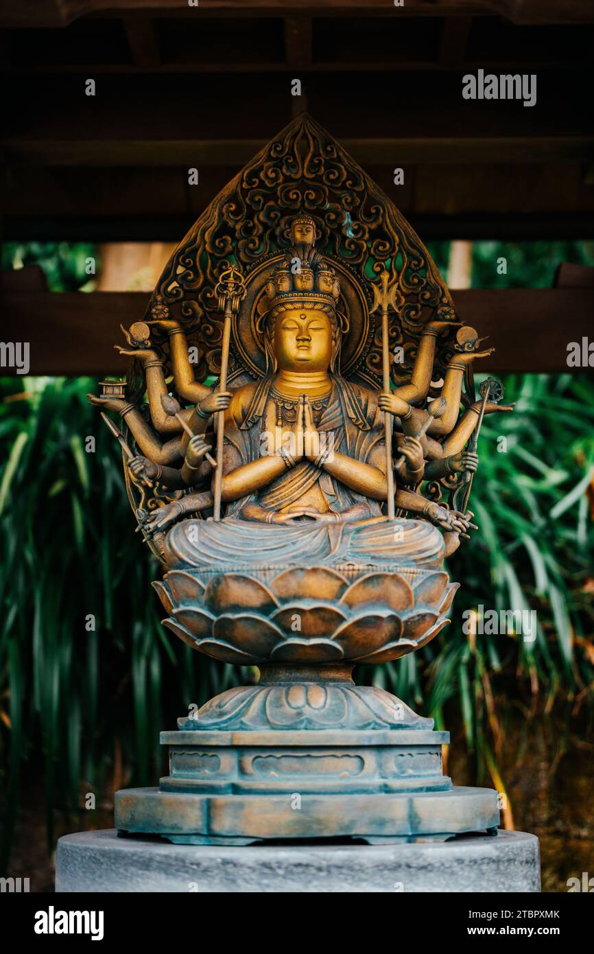 A Kanon Buddhist Goddess of Mercy Bodhisattva at Hasadera Temple in ...