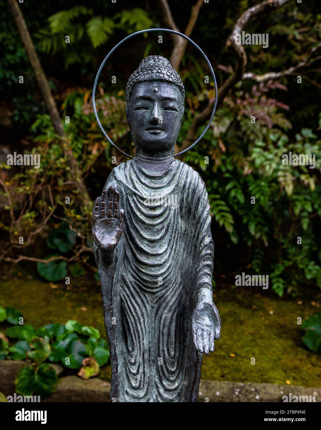 A Buddhist Shinto Statue Idol at Hasadera Temple in Kamakura, Japan ...