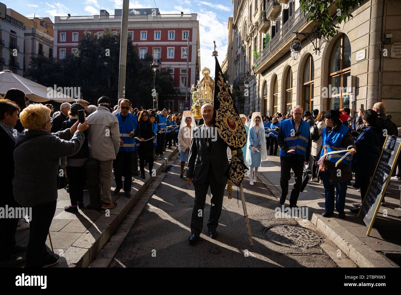 Barcelona, Barcelona, Spain. 8th Dec, 2023. The procession of the ...