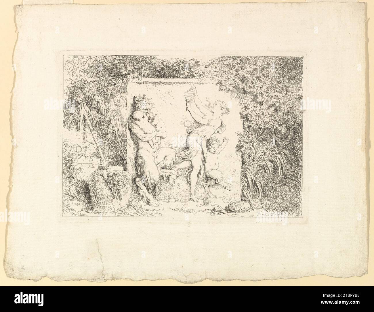 The Satyrs' Dance 1996 by Jean Honore Fragonard Stock Photo - Alamy