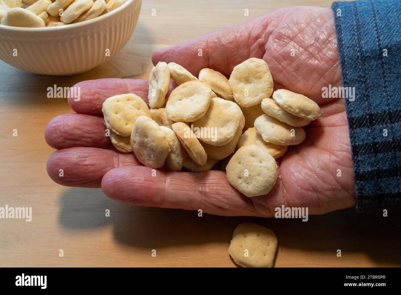 Oyster crackers are a popular New England clam chowder accompaniment in ...