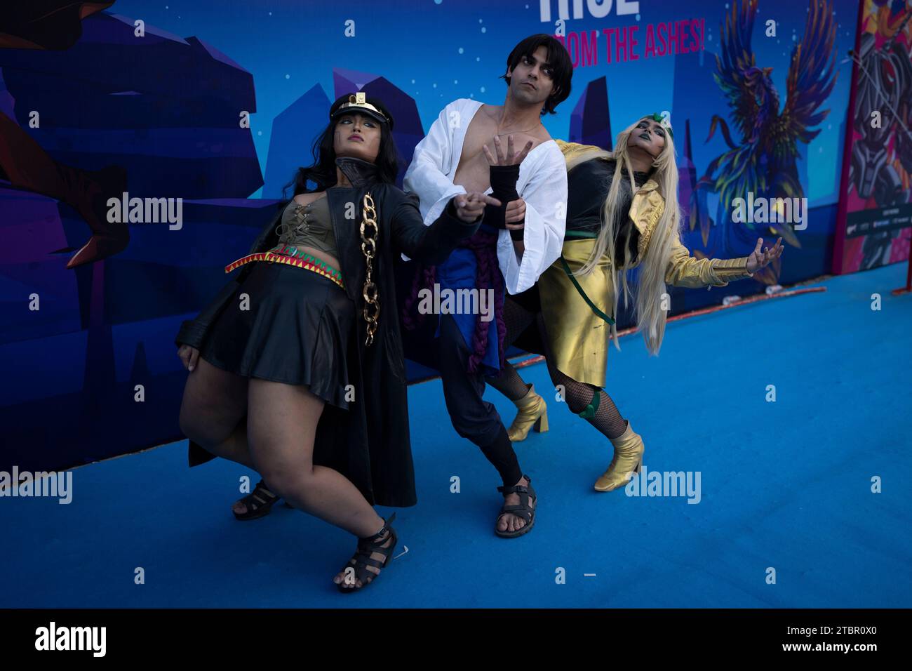 Cosplayers attend the Delhi Comic Con in New Delhi, India, Friday, Dec ...