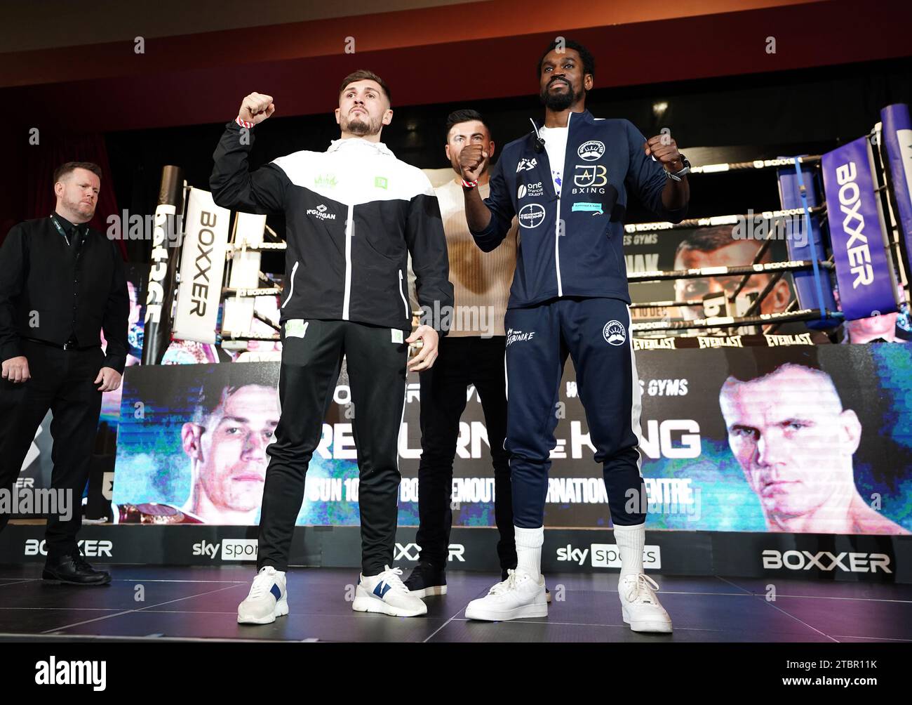 Lee Cutler (left) and Kingsley Egbunike during a press conference at ...