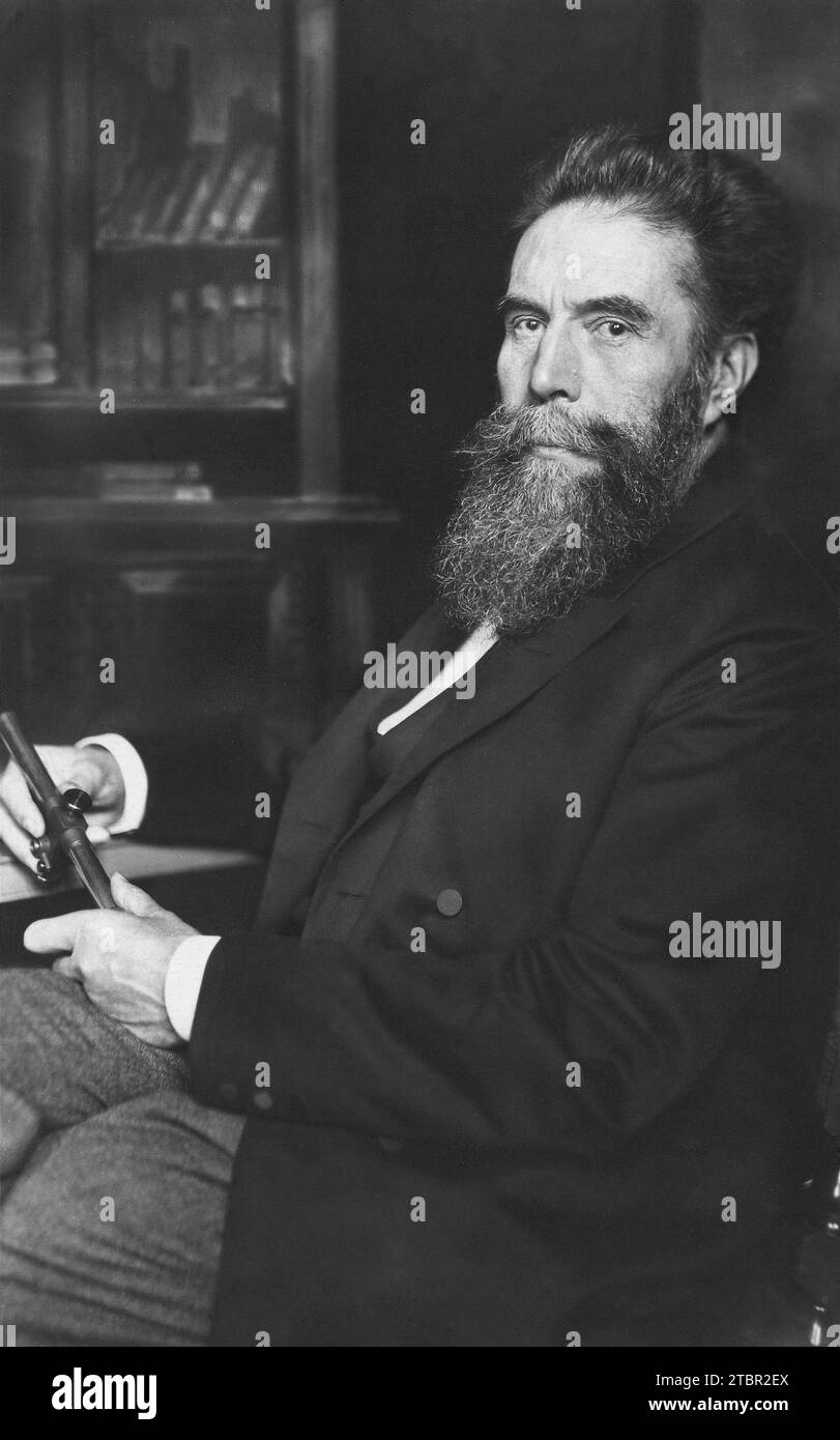 Wilhelm Conrad Röntgen before 1923. Photographed by Nicola Perscheid ...