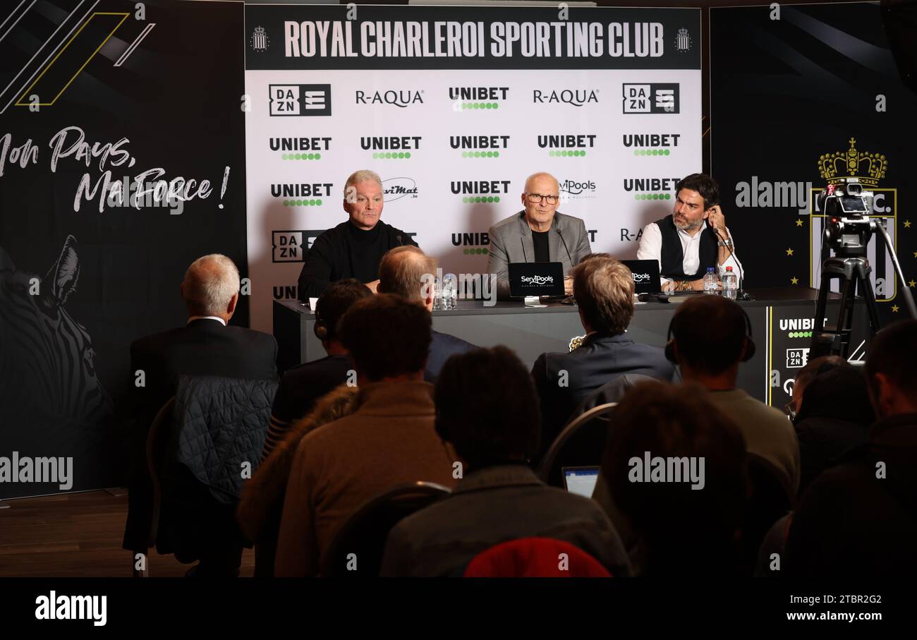 Charleroi, Belgium. 08th Dec, 2023. Charleroi's chairman, QNT CEO ...