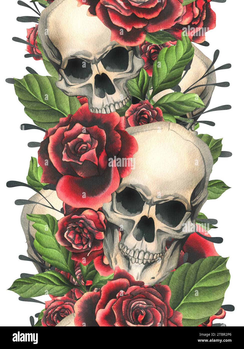 Tattoos Designs Skulls And Roses