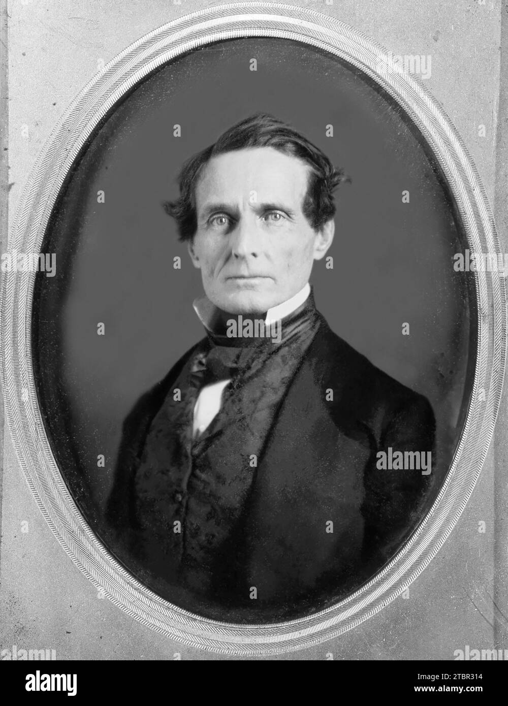 Jefferson Davis. Circa 1853. Daguerreotype Stock Photo - Alamy