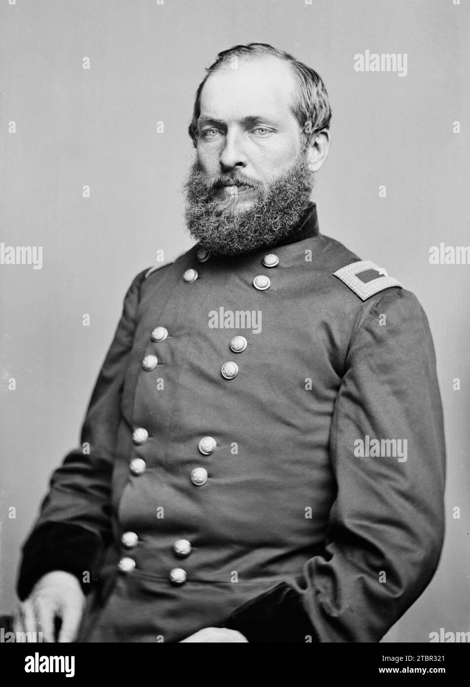 James Abram Garfield. Circa 1855-65. Photographed by Mathew Brady Stock ...