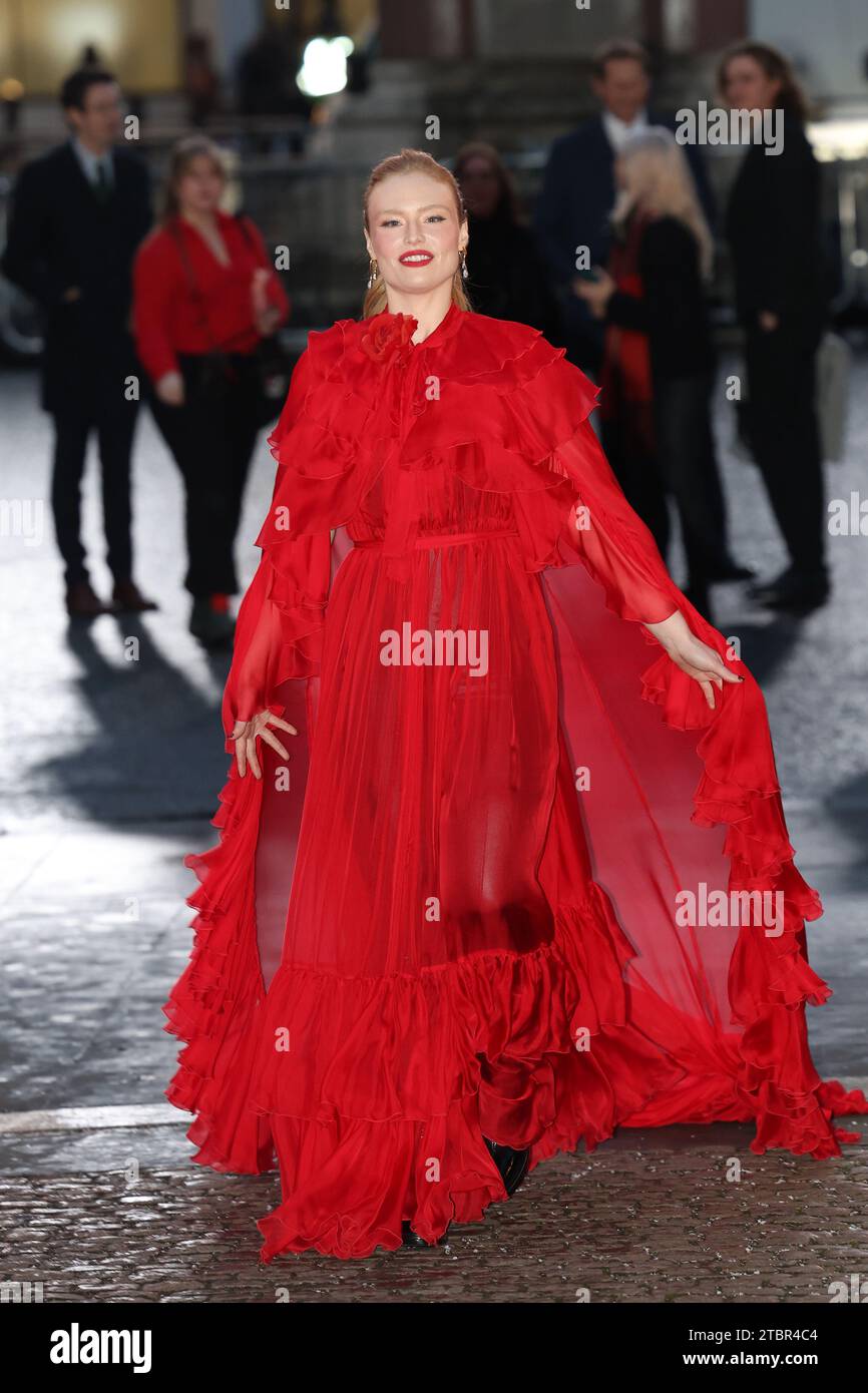 Freya Ridings arriving for the Royal Carols - Together At Christmas ...