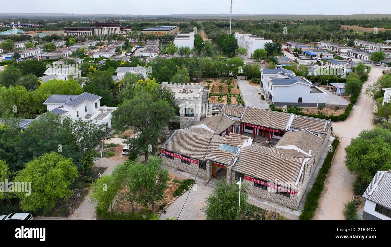 (231208) -- YANCHI, Dec. 8, 2023 (Xinhua) -- This aerial photo shows a ...