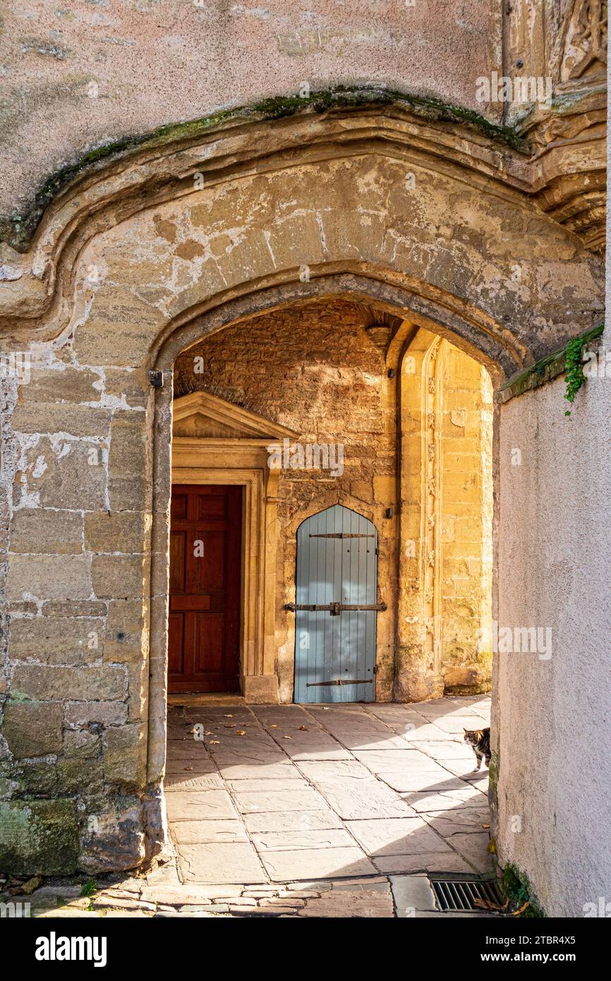 Basil the cathedral cat entering Penniless Porch the gateway to the ...