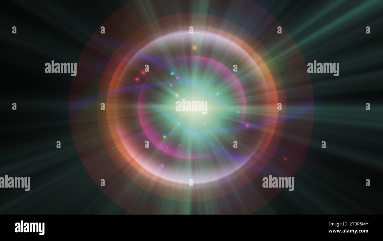 atom light ray glow abstract, 3d render illustration Stock Photo - Alamy