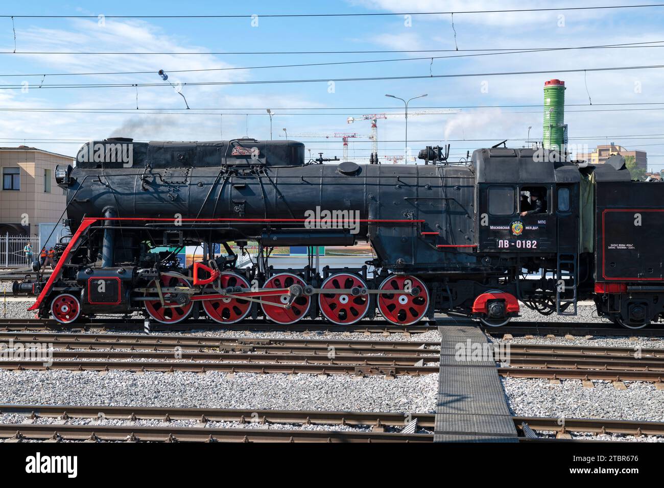 ST. PETERSBURG, RUSSIA - AUGUST 27, 2023: The LV series steam ...