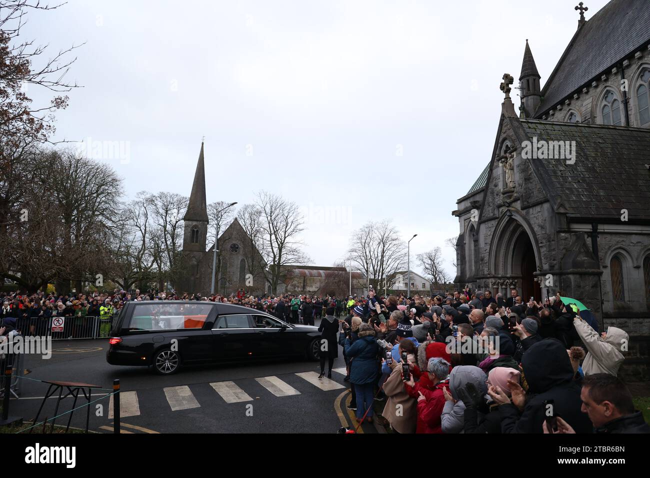 The funeral procession of Shane MacGowan arrives at Saint Mary's of the ...