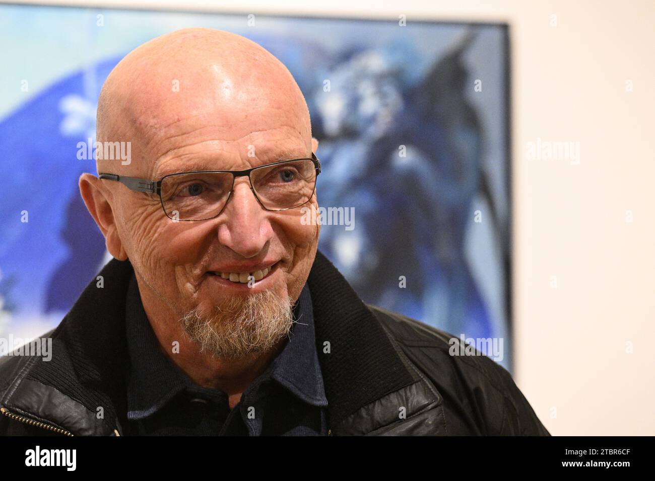 Czech painter Michael Rittstein on a press guided tour of his ...