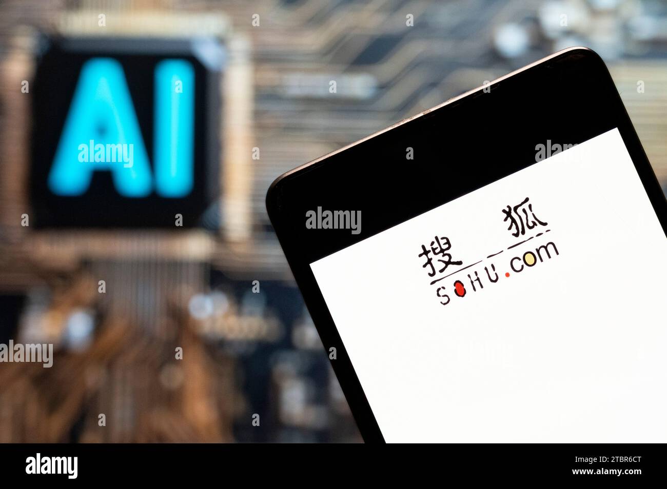 In this photo illustration, the Chinese Internet company Sohu (sohu.com ...