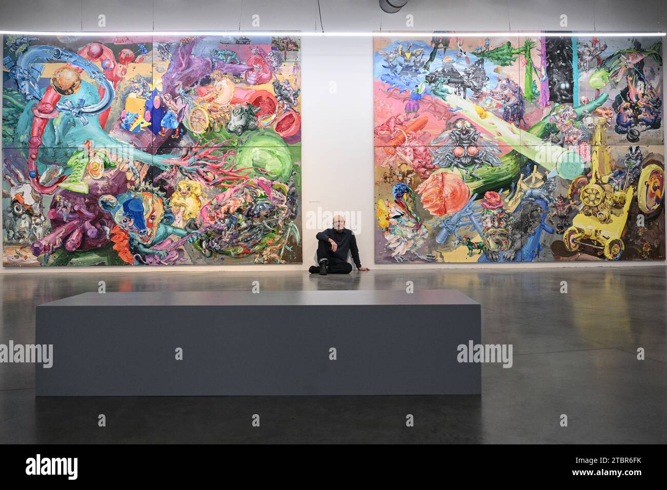 Czech painter Michael Rittstein on a press guided tour of his ...