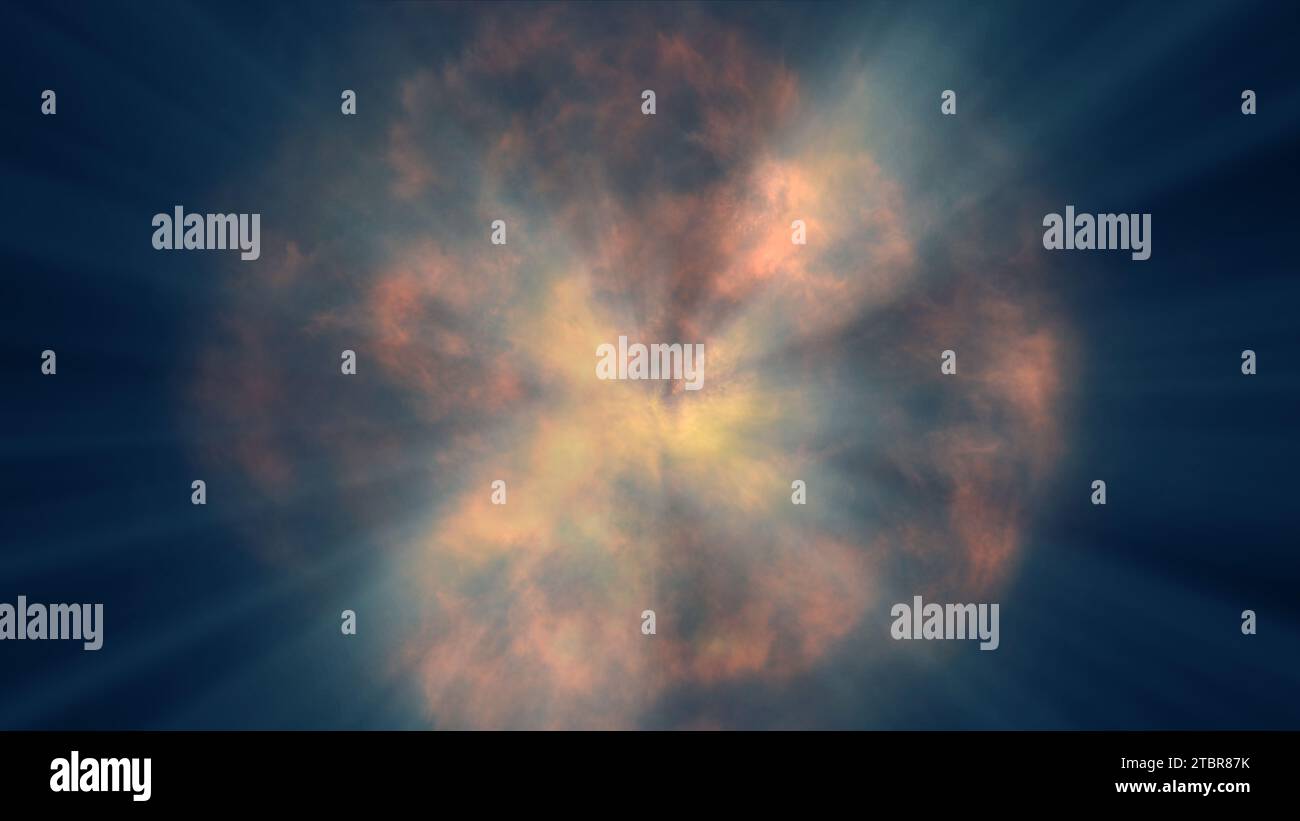 fire flame explosion in space, abstract illustration Stock Photo - Alamy
