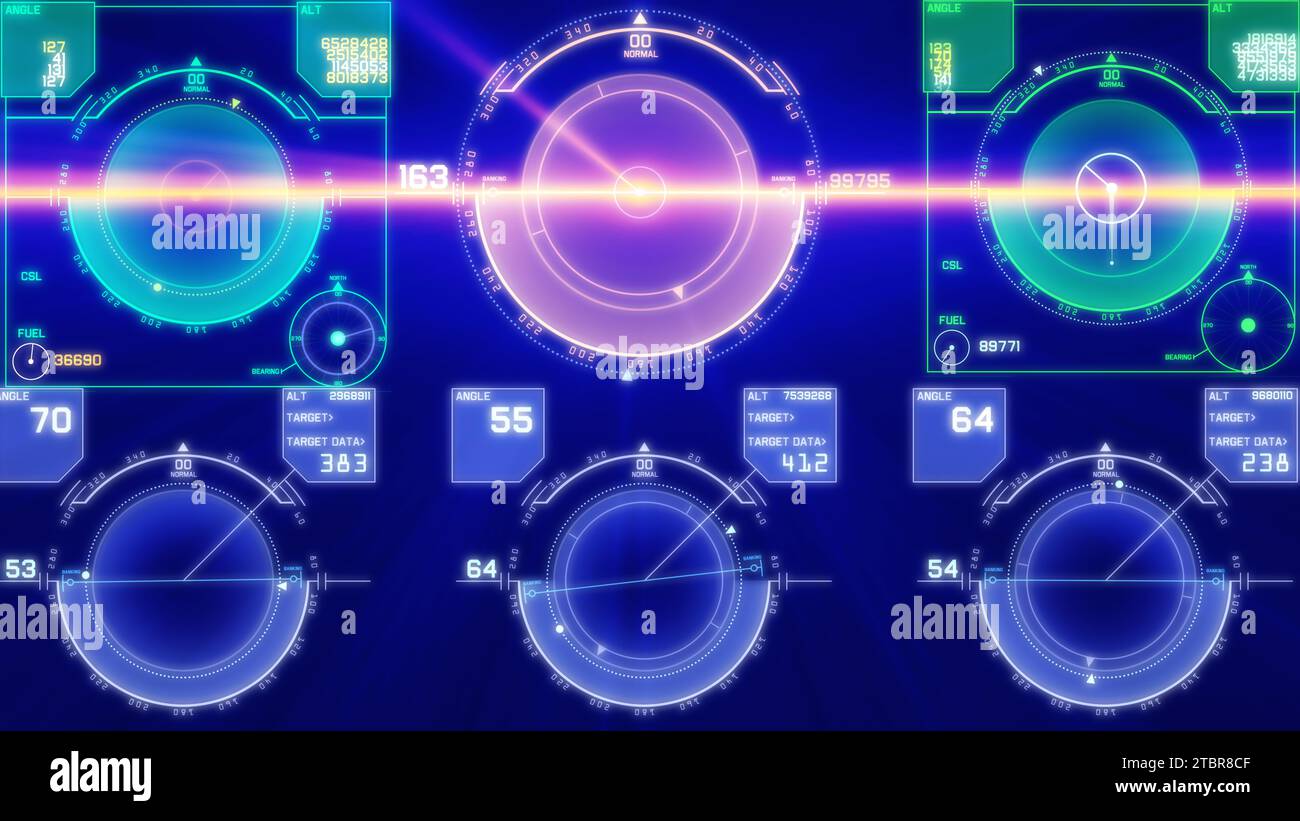 flight control panel instrument navigation light illustration Stock ...