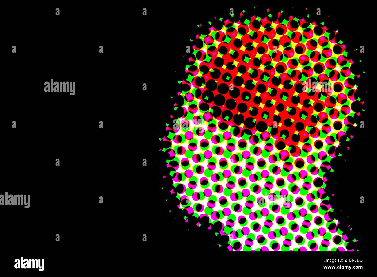 Medical acupuncture model of human with brain anatomical model Stock ...